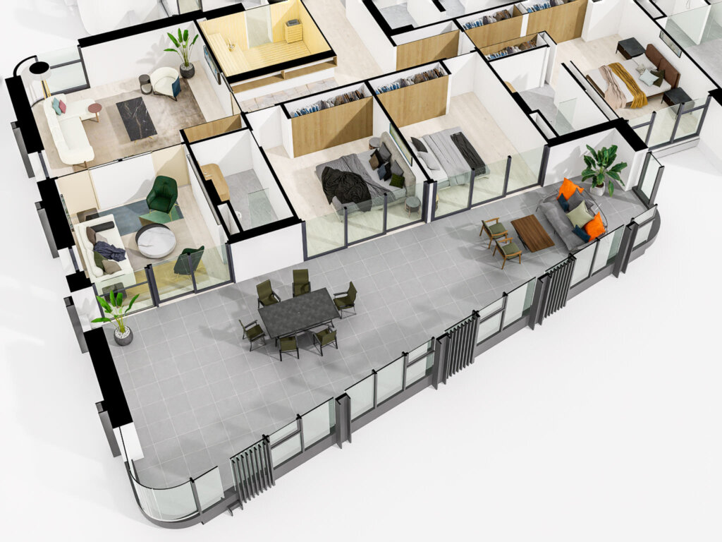 3D Floor Plans for Billbergia’s Penthouse Development