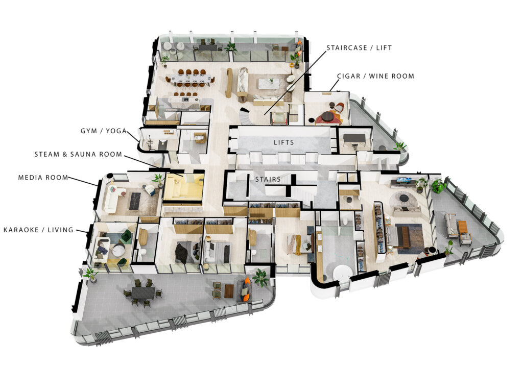 Penthouse Floor Plan Penthouse | 4 Bed Apartment | Lux 13